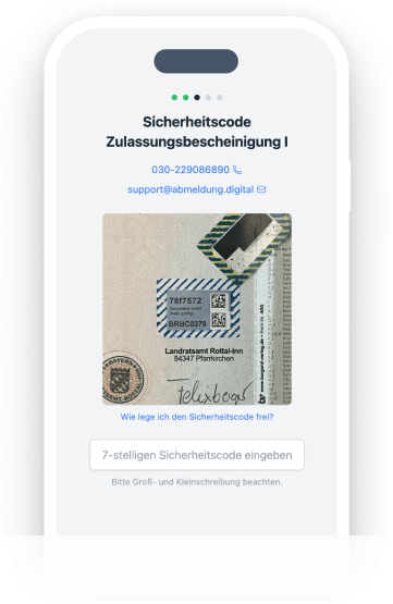 Kfz-Abmeldung online - Außerbetriebsetzung in 3 Min.